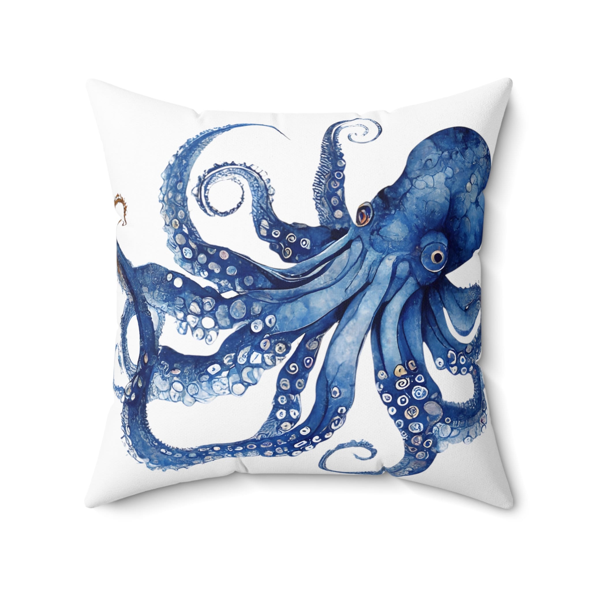 Octopus Pillow, Ocean Themed Pillows, Coastal Home Decor, Beach Cottage ...