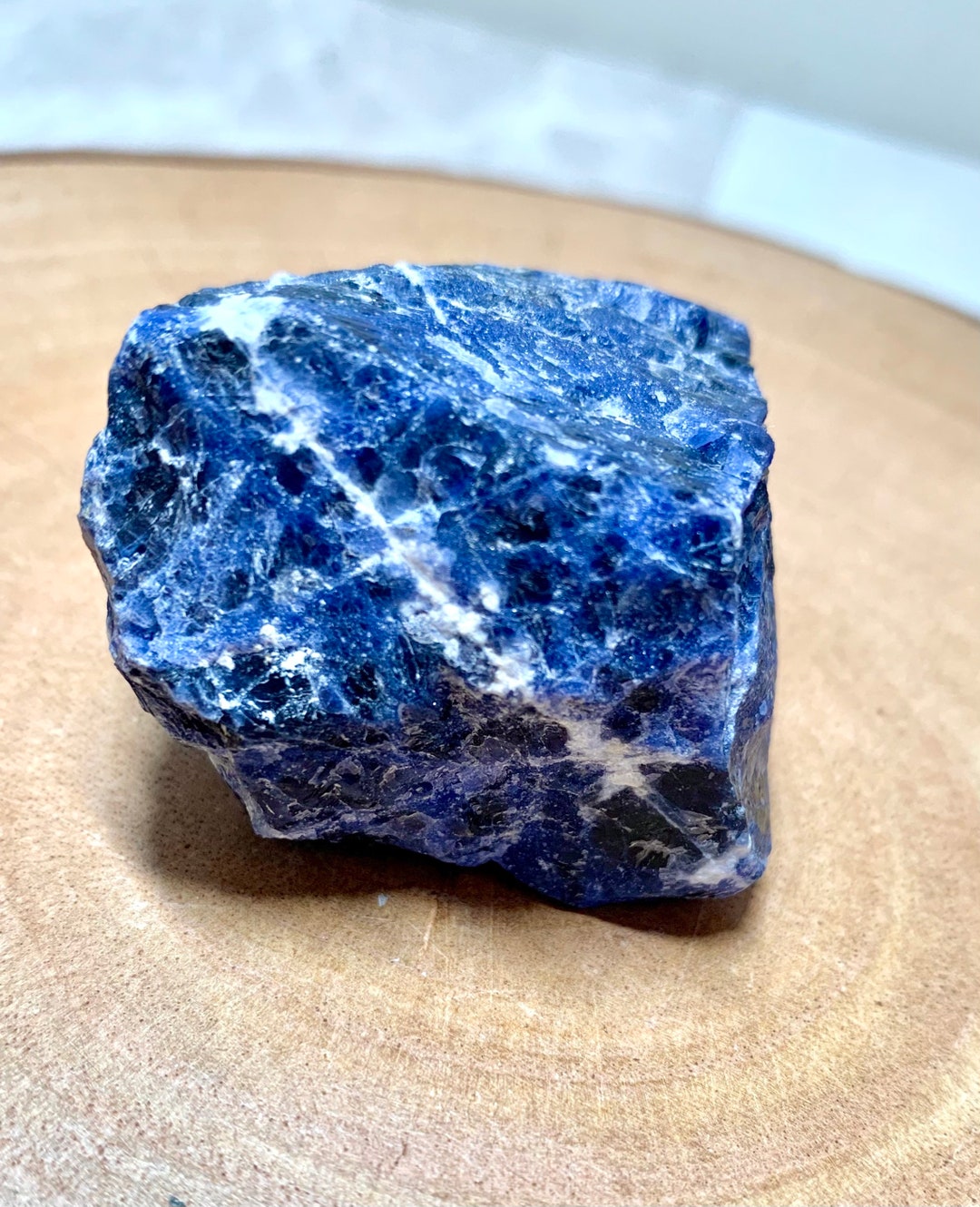 Genuine Sodalite Stone, Blue Geode Decor, Blue Rock, Sodalite Gem ...