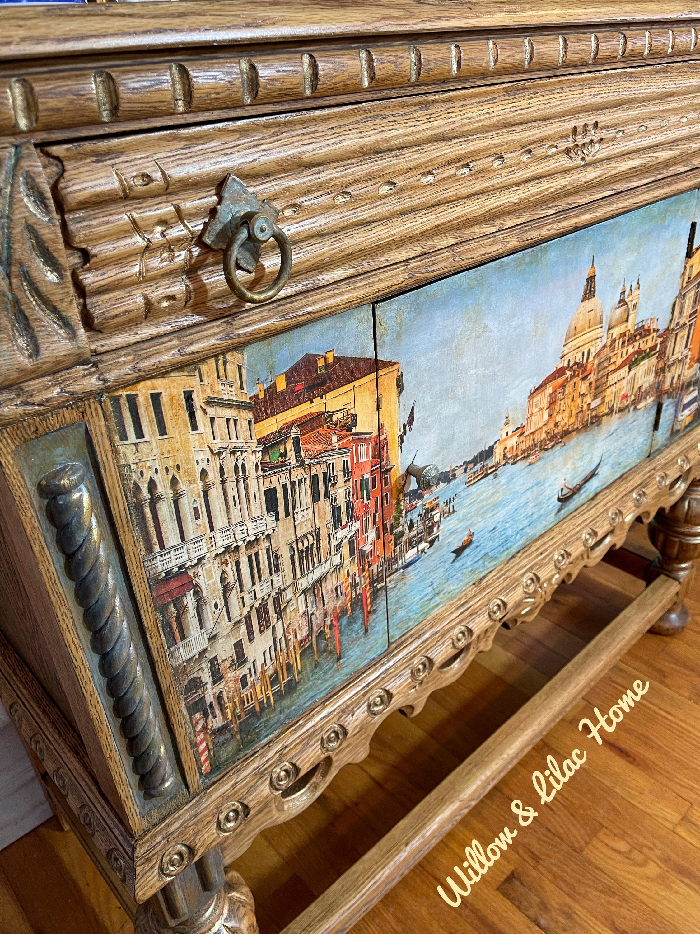 FREE SHIP: Petite Server Buffet/sideboard/sink Vanity/bar Cabinet ...