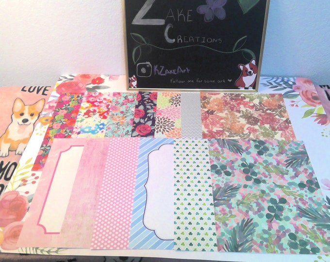 Assorted 8x11 Paper Pack, 13 Pcs - Etsy Sweden