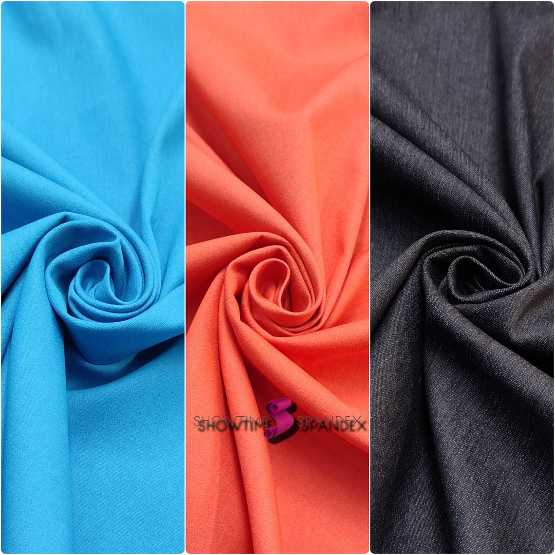 Solid Color Stretch Cotton Denim jeans Fabric Medium Weight - Etsy