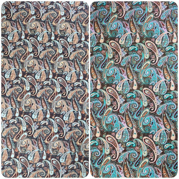 Bright Paisley Print - Etsy