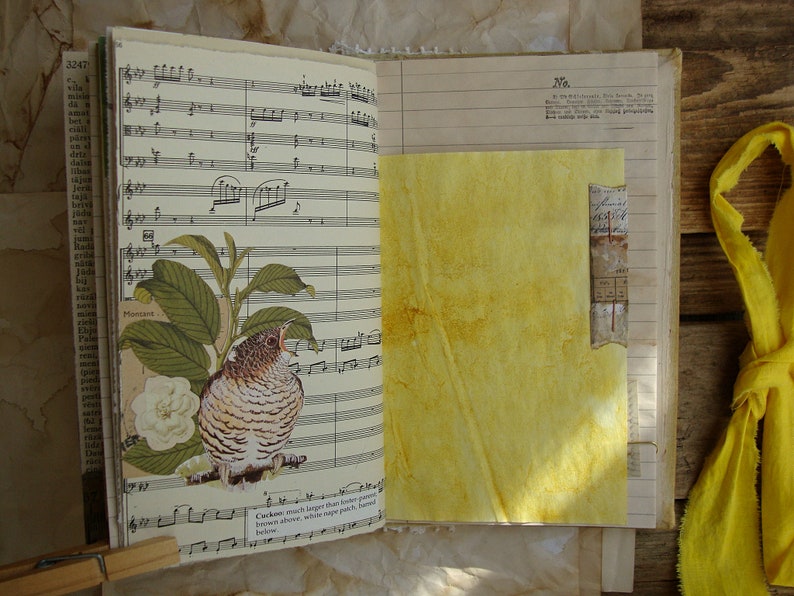 Spring Themed Junk Journal Hard Cover Handmade Junk Book - Etsy