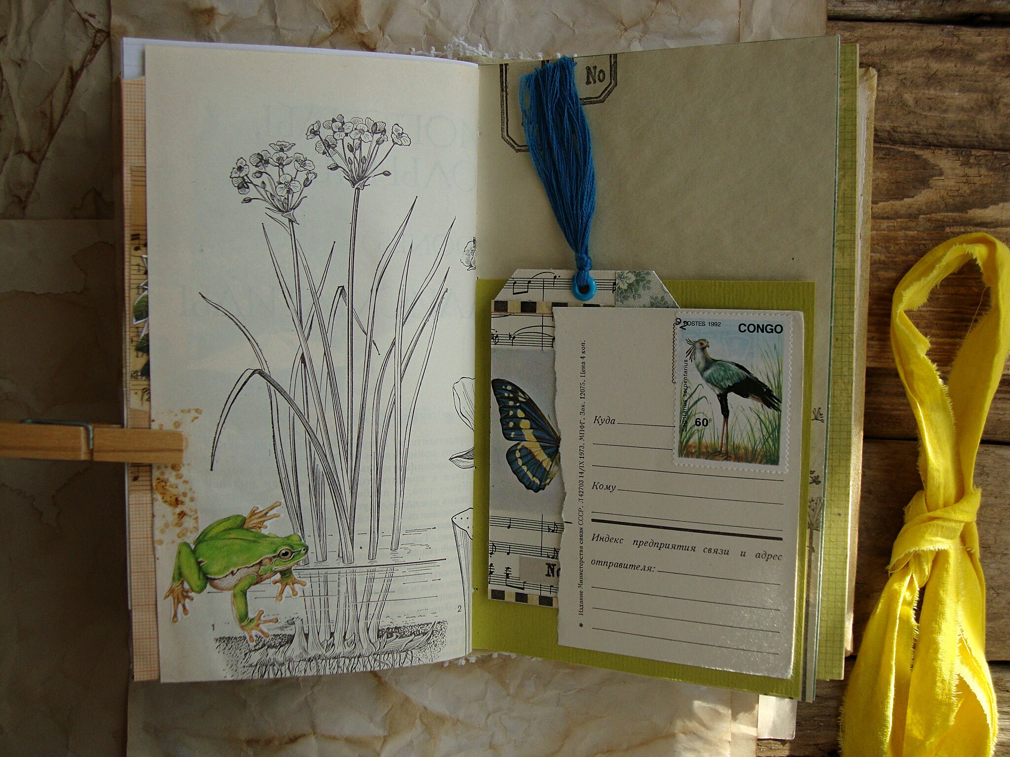 Spring Themed Junk Journal Hard Cover Handmade Junk Book - Etsy