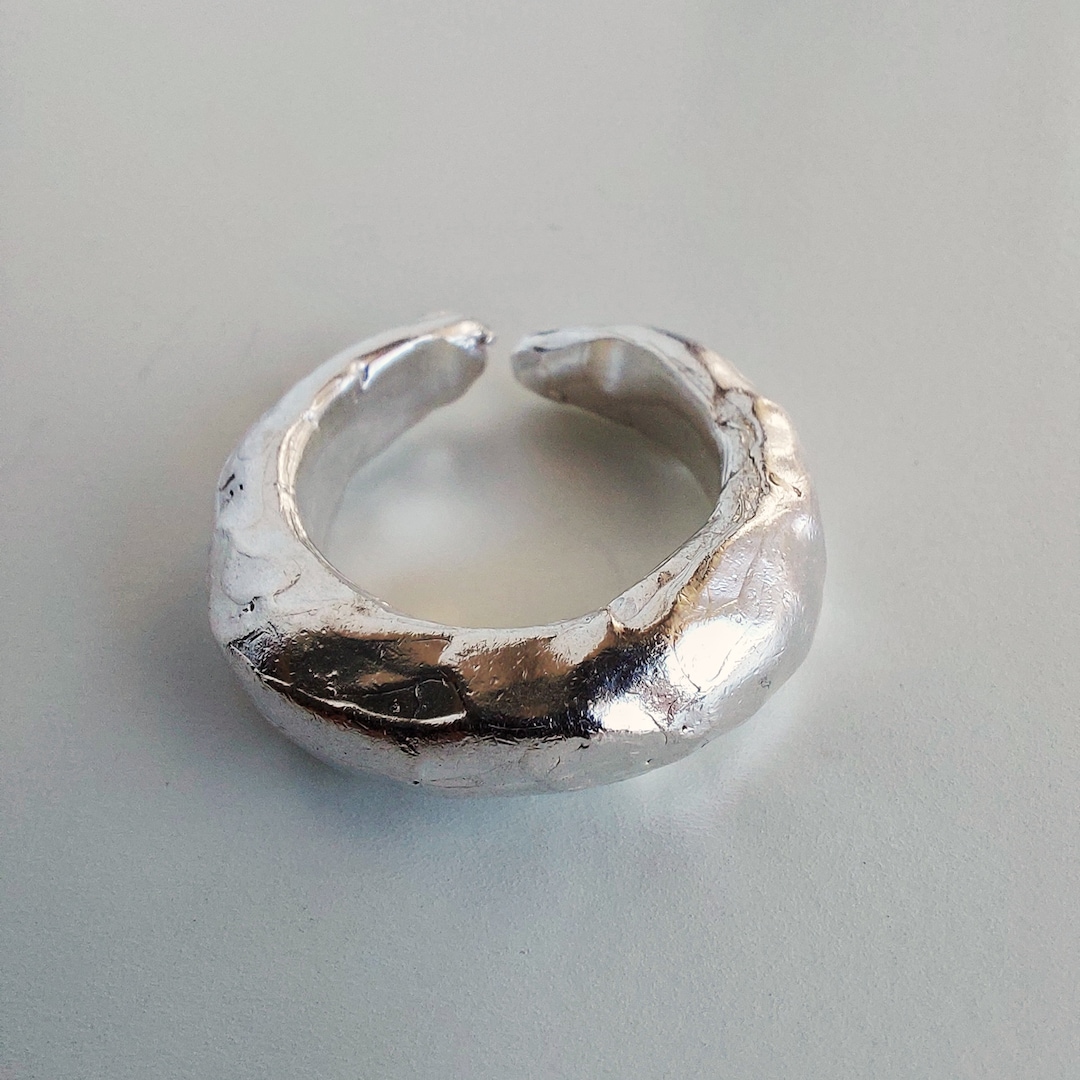 Solid Sterling Silver Pinky Ring, Dome Ring, Men Ring, Minimalist Ring ...