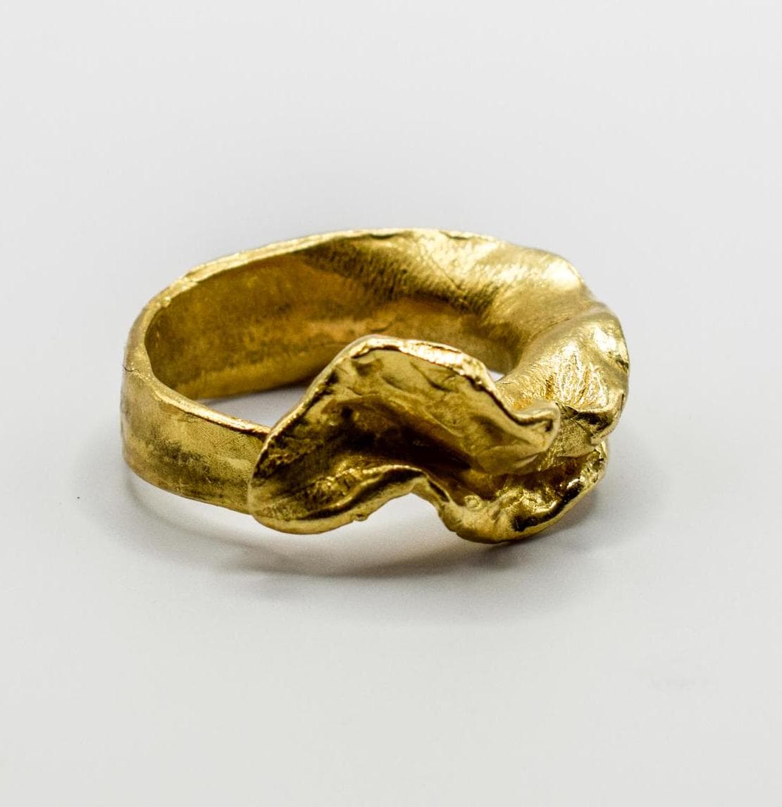 Handmade Bronze Wrap Ring: Modern Statement Jewelry - Etsy