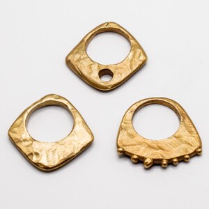 Set of Three Stack Rings, Solid Bronze Rings, Minimalist Jewelry, Boho ...