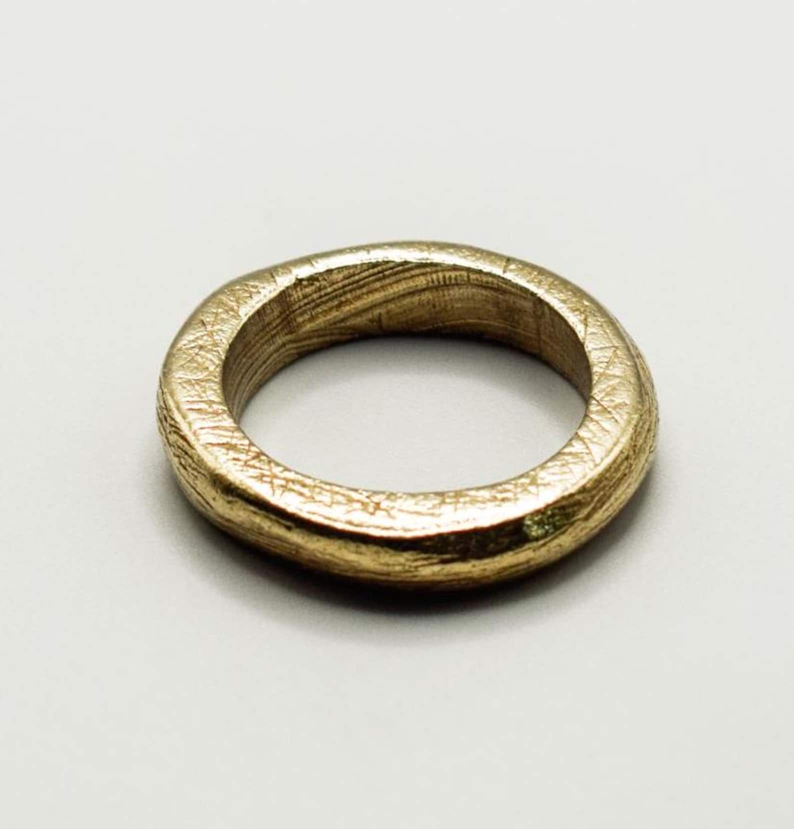 Handmade Bronze Wide Band Ring: Ancient Greek Style - Etsy