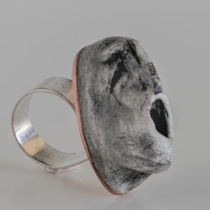 Sculpture Face Ring, Art Jewelry for Women, Sculptural Jewelry ...