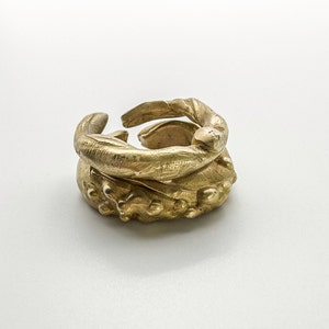 Set of Two Stacking Ring, Band Bronze Rings, Stacking Rings, Modern ...