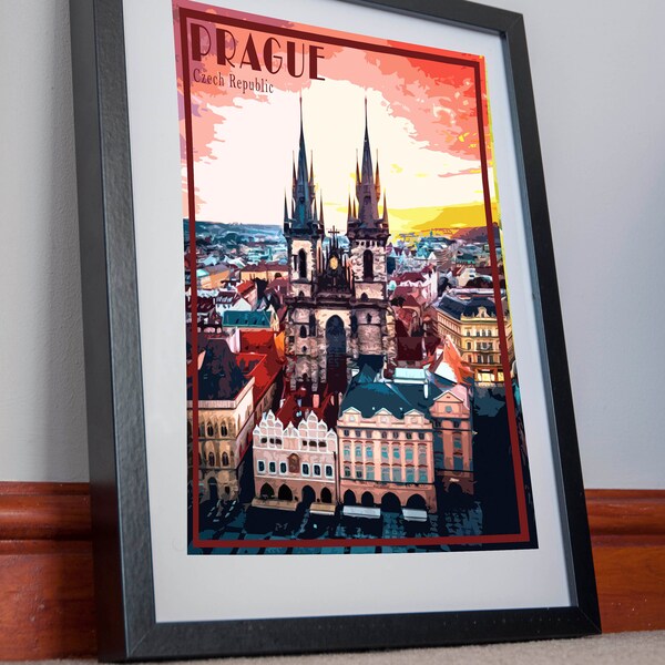 Prague Poster - Etsy