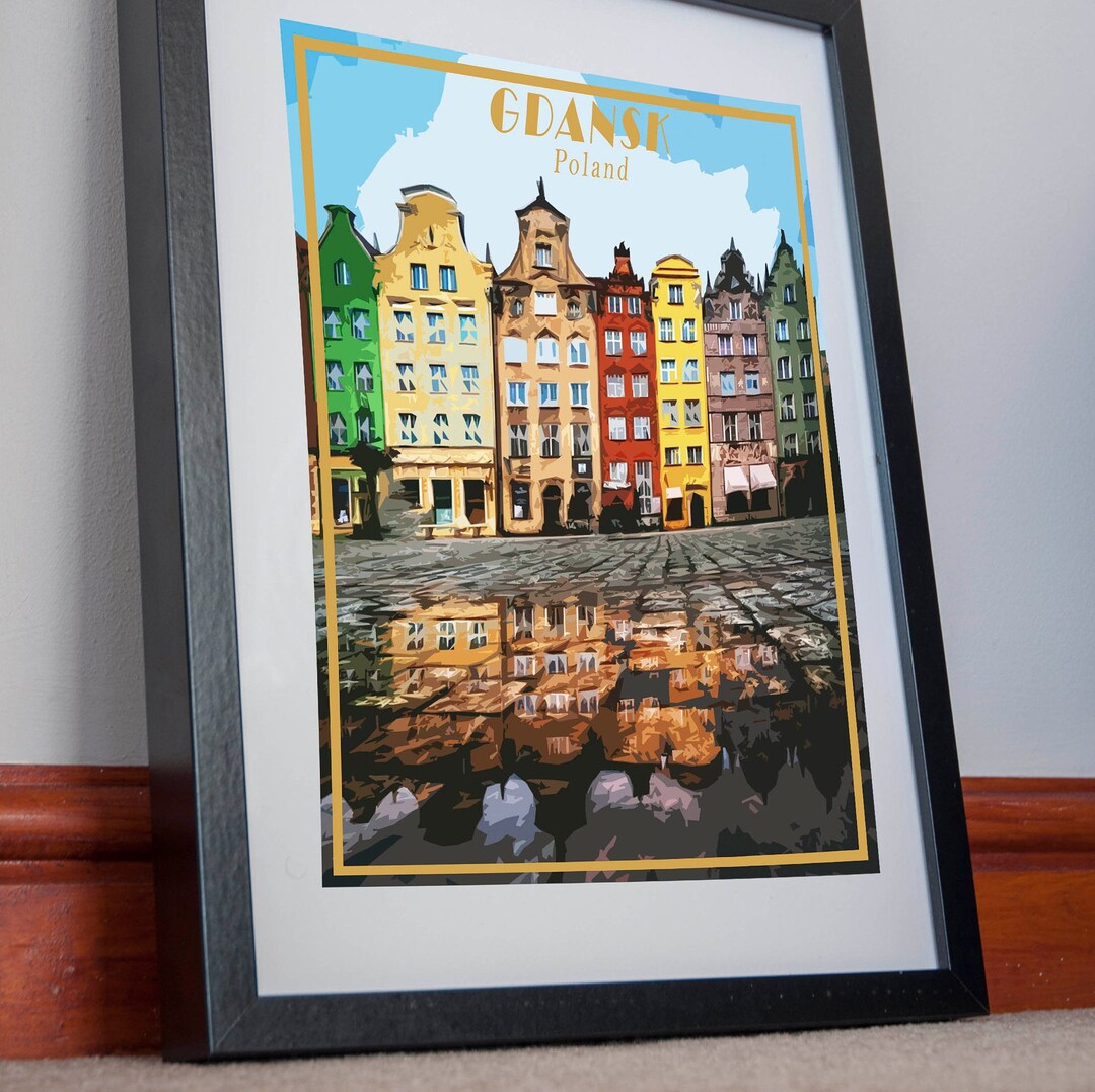 Gdansk Print Poland Poster Canvas Picture Holiday Gift Home Decor ...
