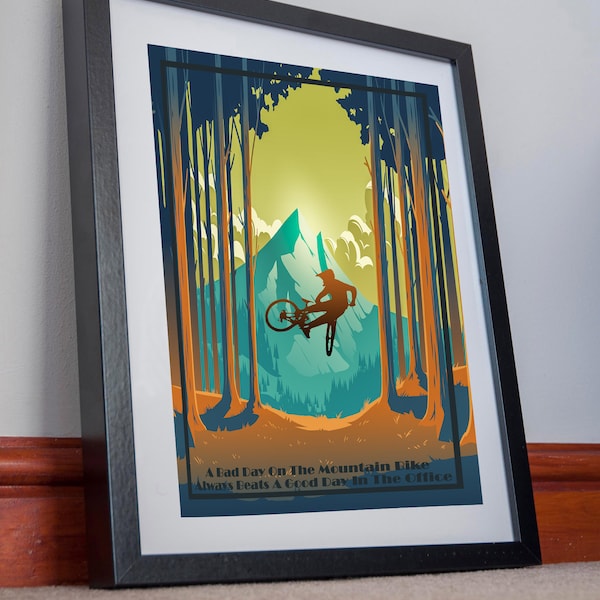 Downhill Mtb Poster - Etsy