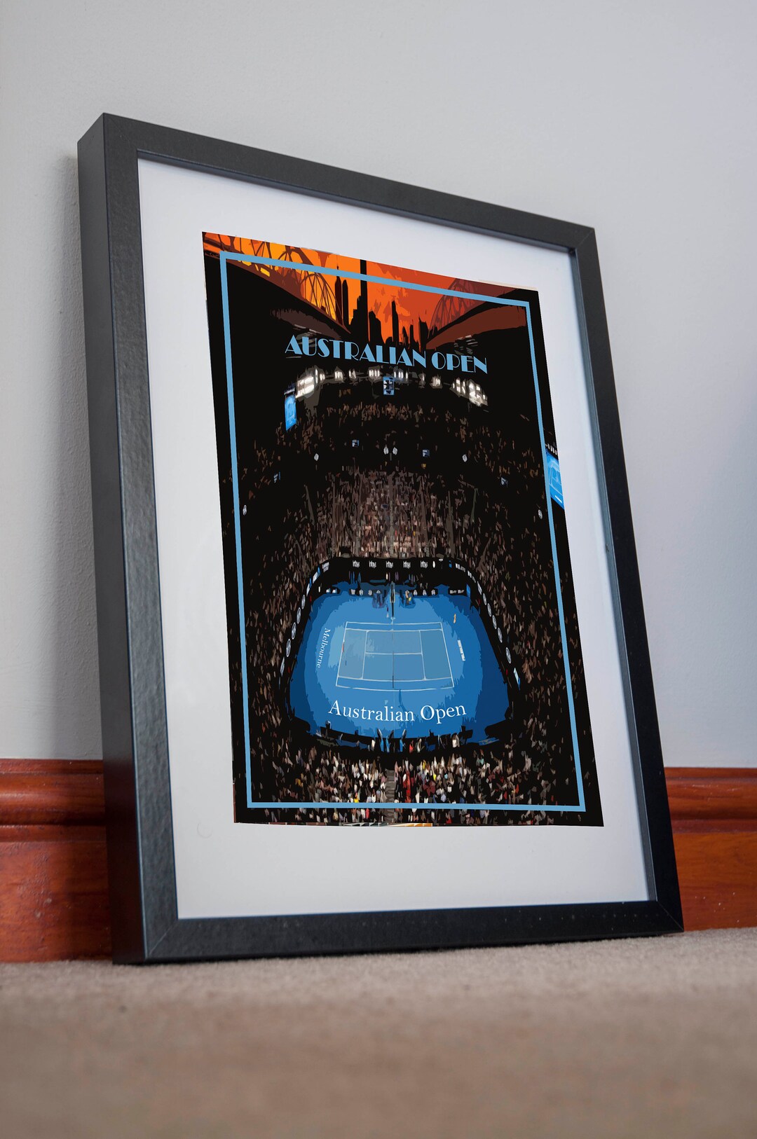 Australian Open Print Tennis Australia Poster Canvas Rod Laver Arena ...