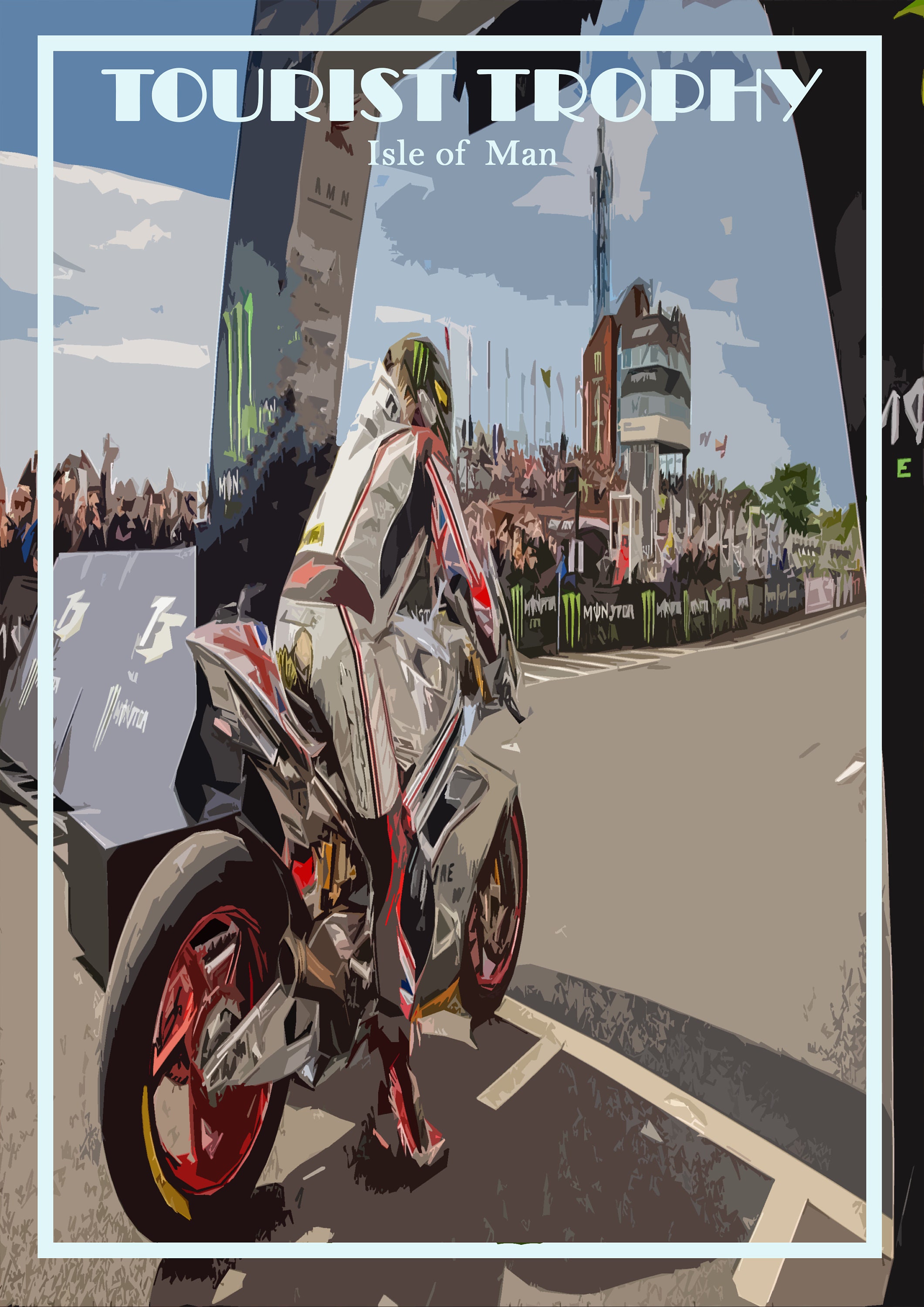 TT Races Print Poster Isle of Man TT Mountain Course Tourist - Etsy UK