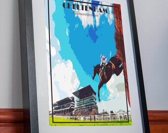 Cheltenham Races Print Canvas Poster Picture Holiday Gift | Etsy UK