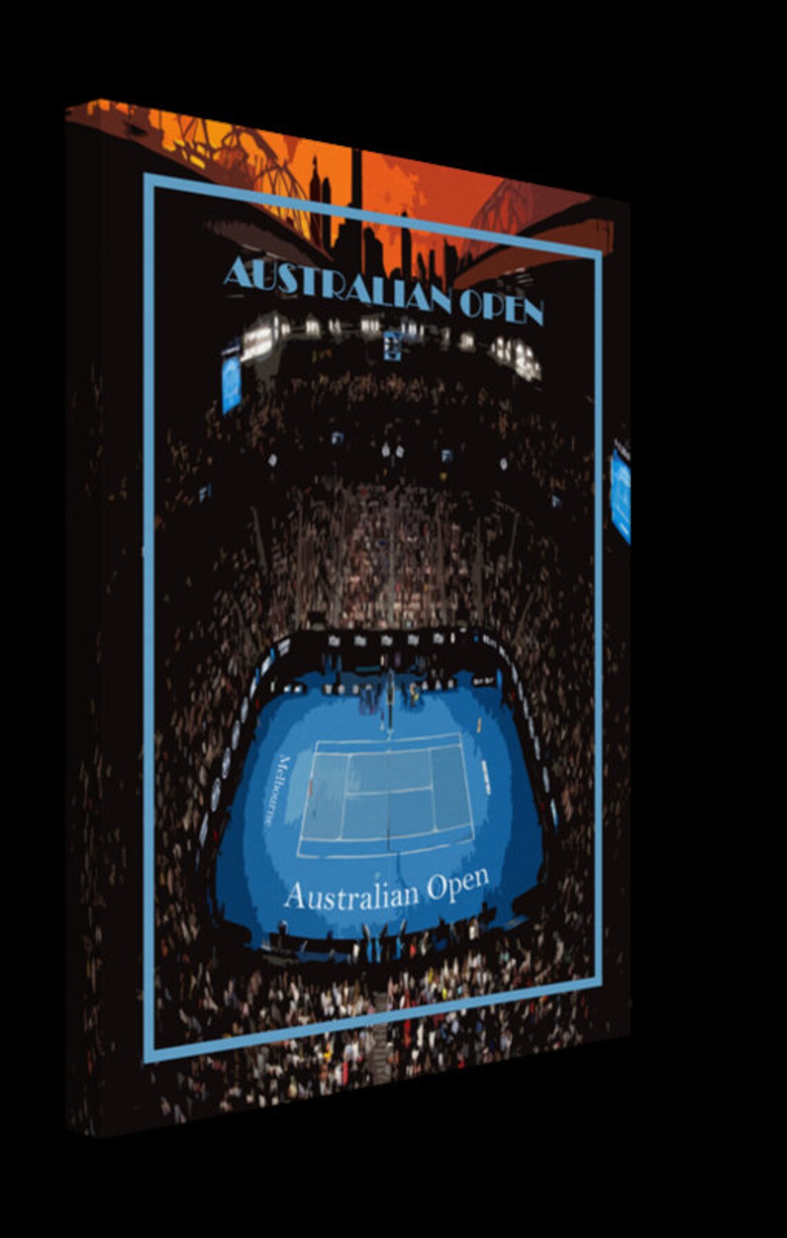 Australian Open Print Tennis Australia Poster Canvas Rod Laver Arena ...
