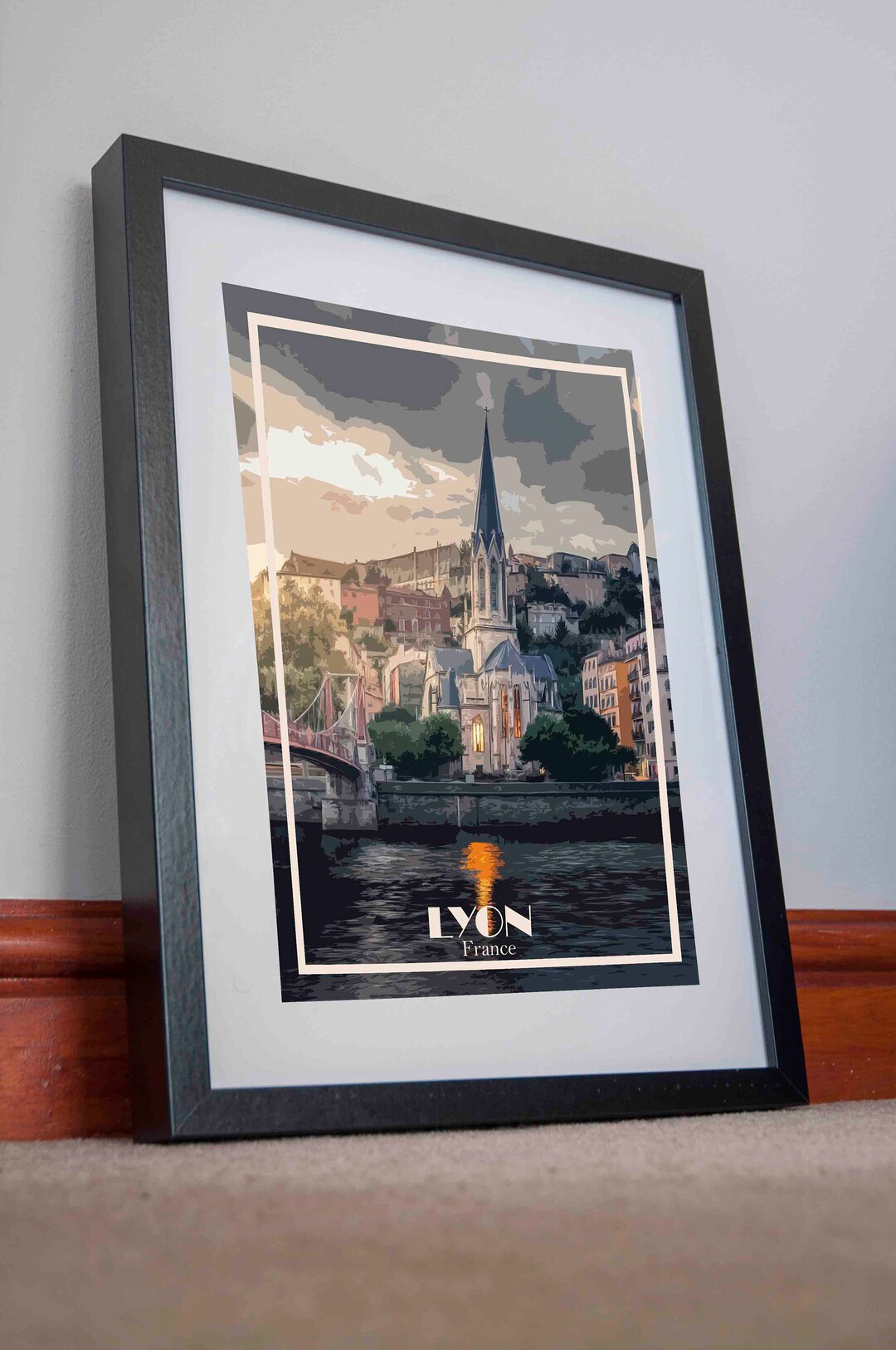 Lyon Print Poster France Canvas Wall Decor Poster Picture Home Decor ...