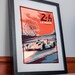 Le Mans 24h Audi Print Poster Canvas 2014 Audi Winner Finish Vintage ...