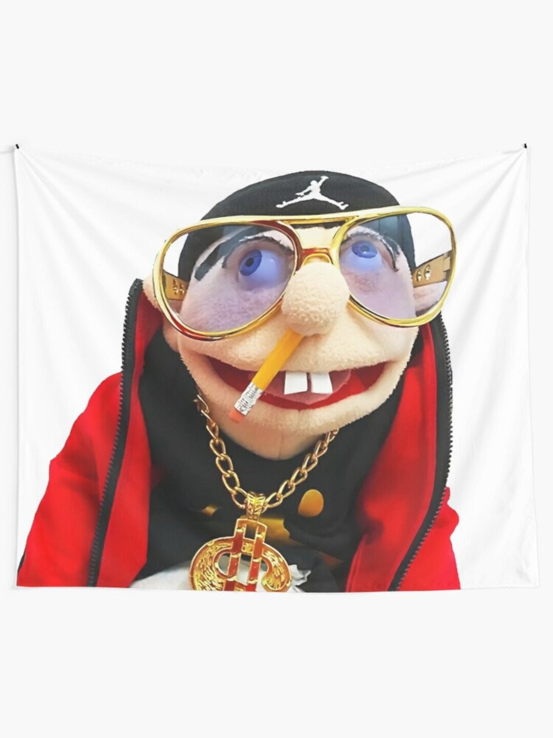 SML Rapper Jeffy Wall Tapestry, Supermariologan Wall Hanging Gifts Home ...