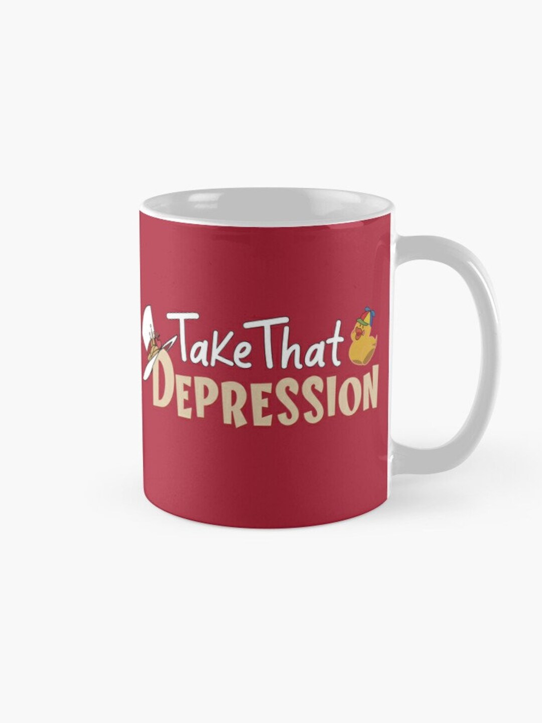Take That Depression Hazbin Hotel Mug, Lucifer Morningstar Mug, Alastor ...