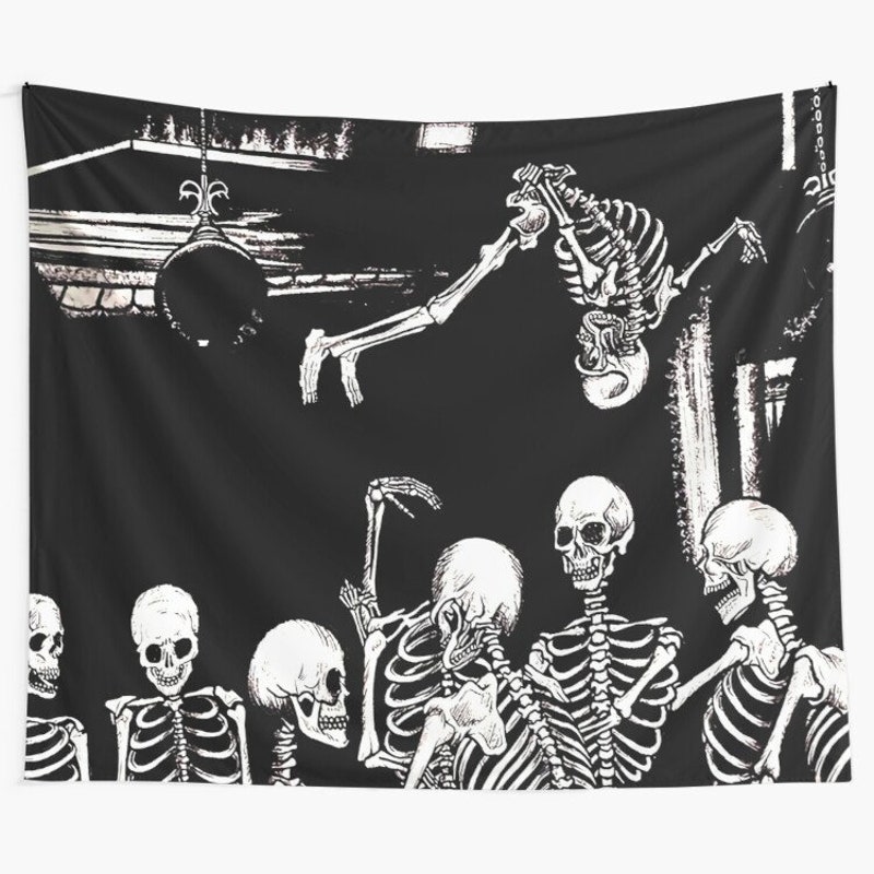 Skeleton Tapestry - Etsy
