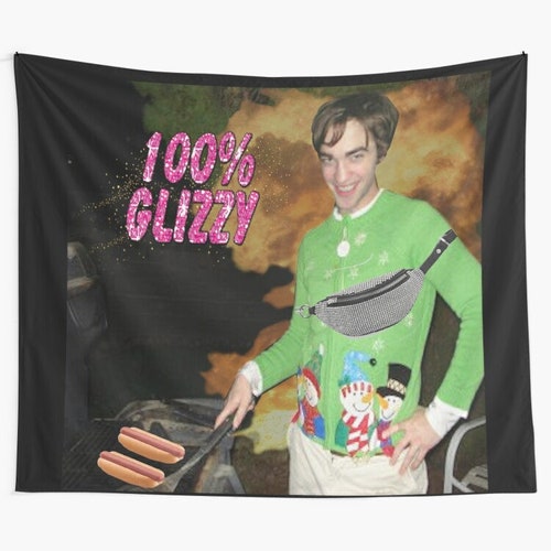 Robert Glizzy Wall Tapestry 100% Glizzy Meme Wall Hanging | Etsy