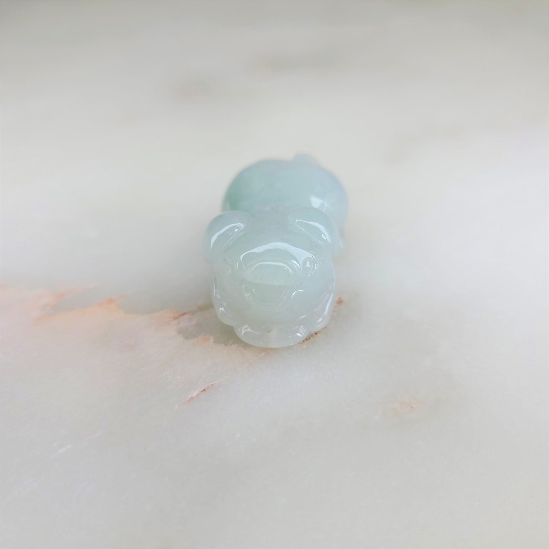 Jadeite Jade Pig Pendant, Natural Burmese Jadeite Jade, Green Jade ...