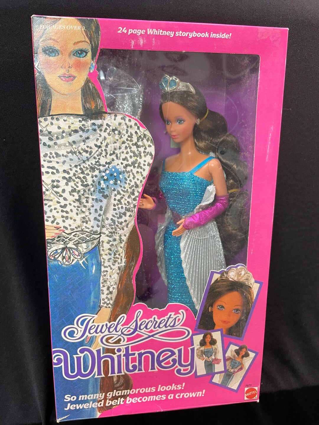 1986 Vintage Jewel Secrets Whitney Doll With Storybook Mattel #3179 ...