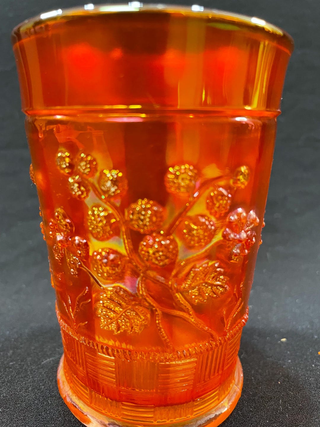 Northwood Carnival Glass Raspberry Tumbler - Etsy