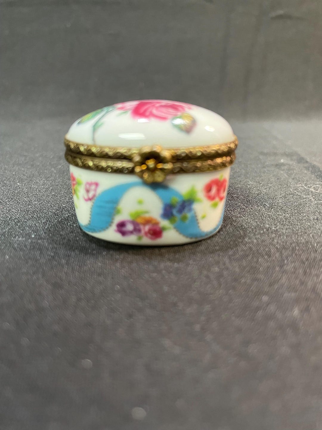 Limoges Hand Painted Pill Box - Etsy