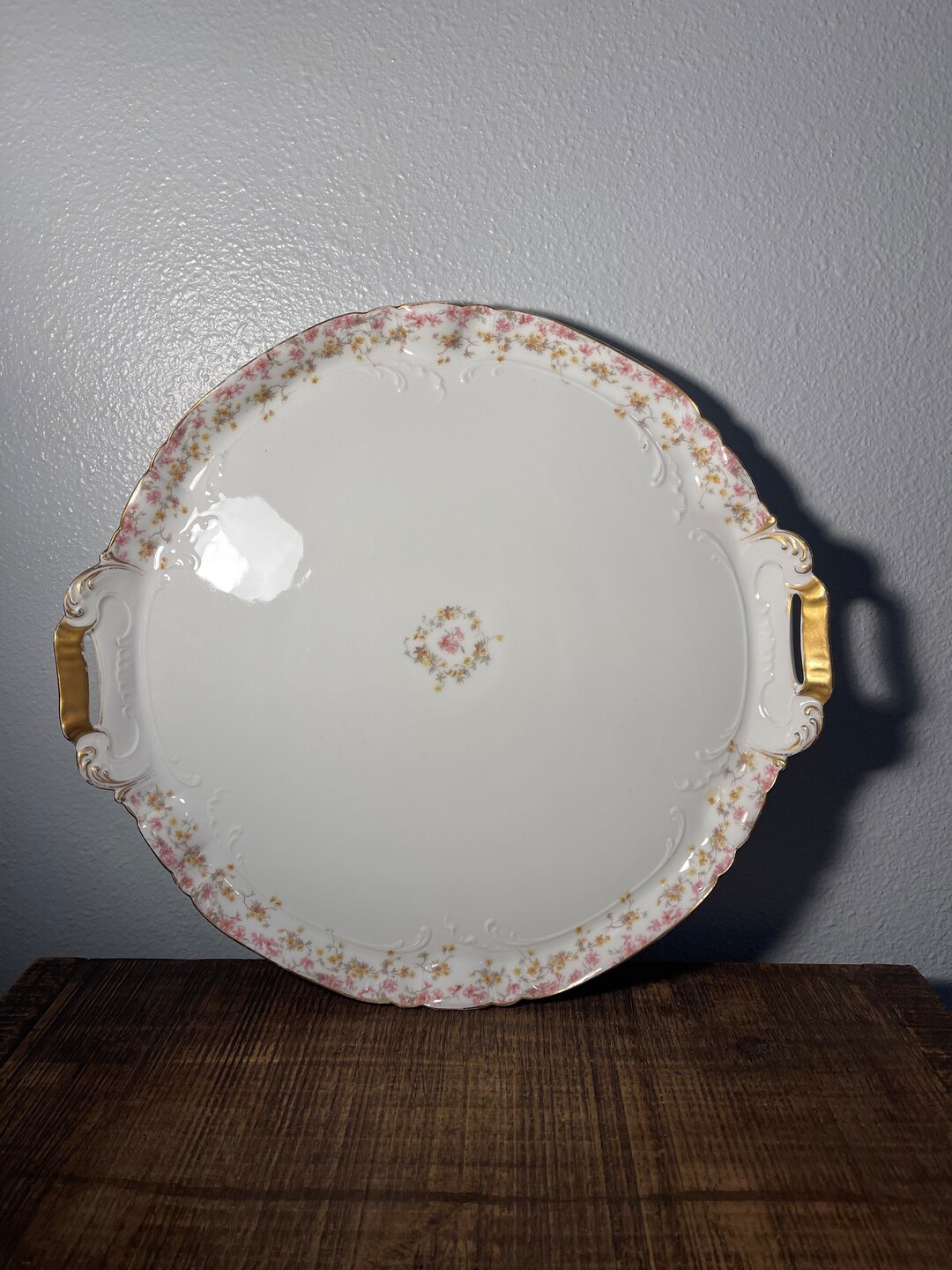 Antique CFH-CDM France Limoge Porcelain Large 16 Tray With Handles ...