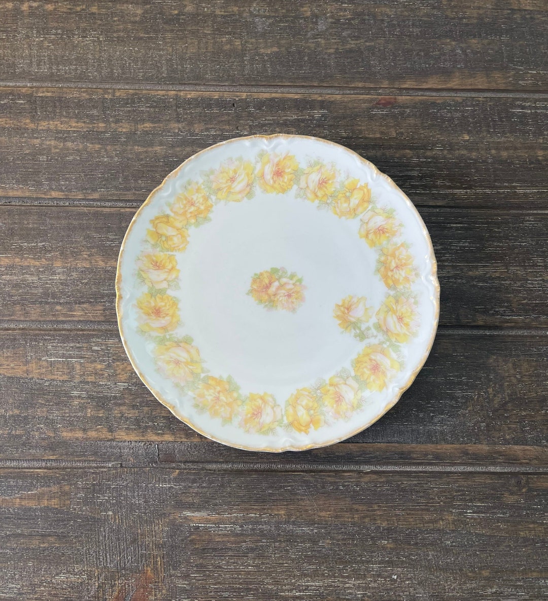 EXTREMELY RARE Antique Haviland Limoges Scheringer/ Limoges Yellow Drop ...
