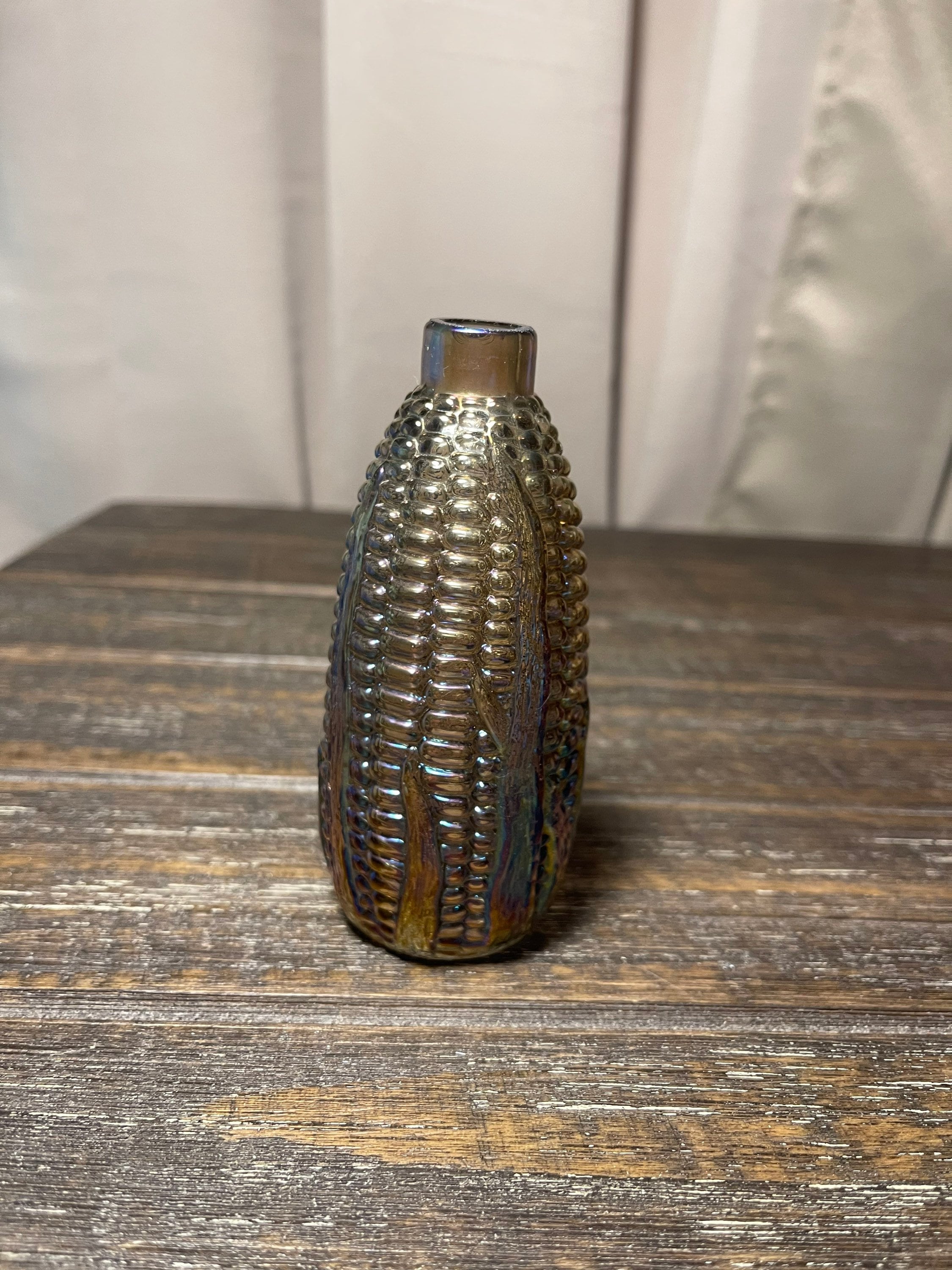 Vintage Northwood Carnival Glass Corn Bottle/ Corn Kernels/ Corn Husk ...