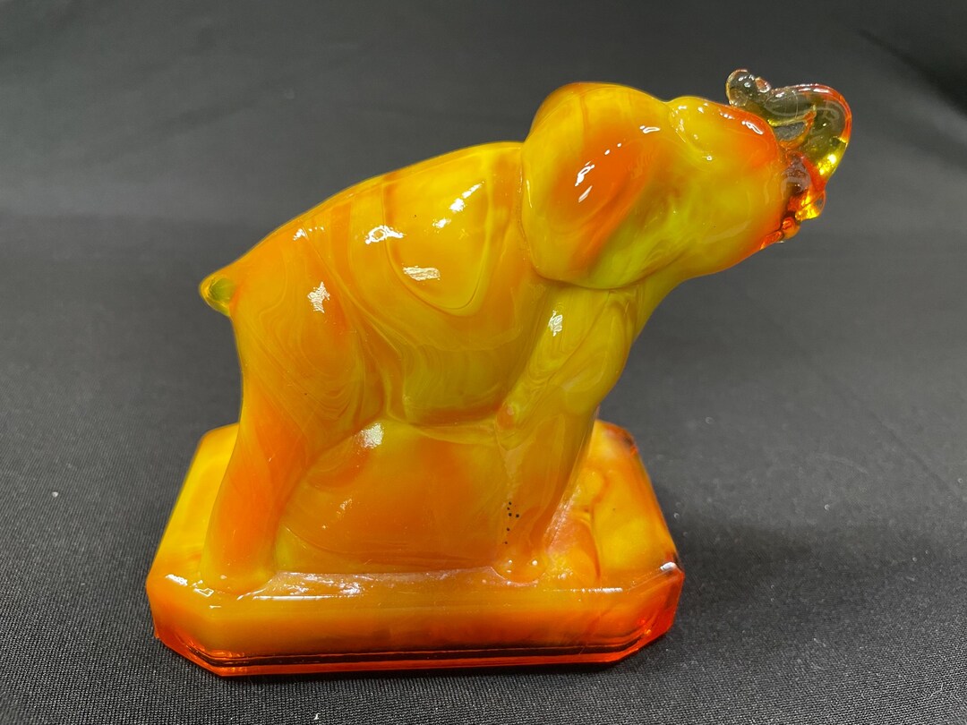 Vintage Boyd Glass Zack the Elephant Figurine - Etsy