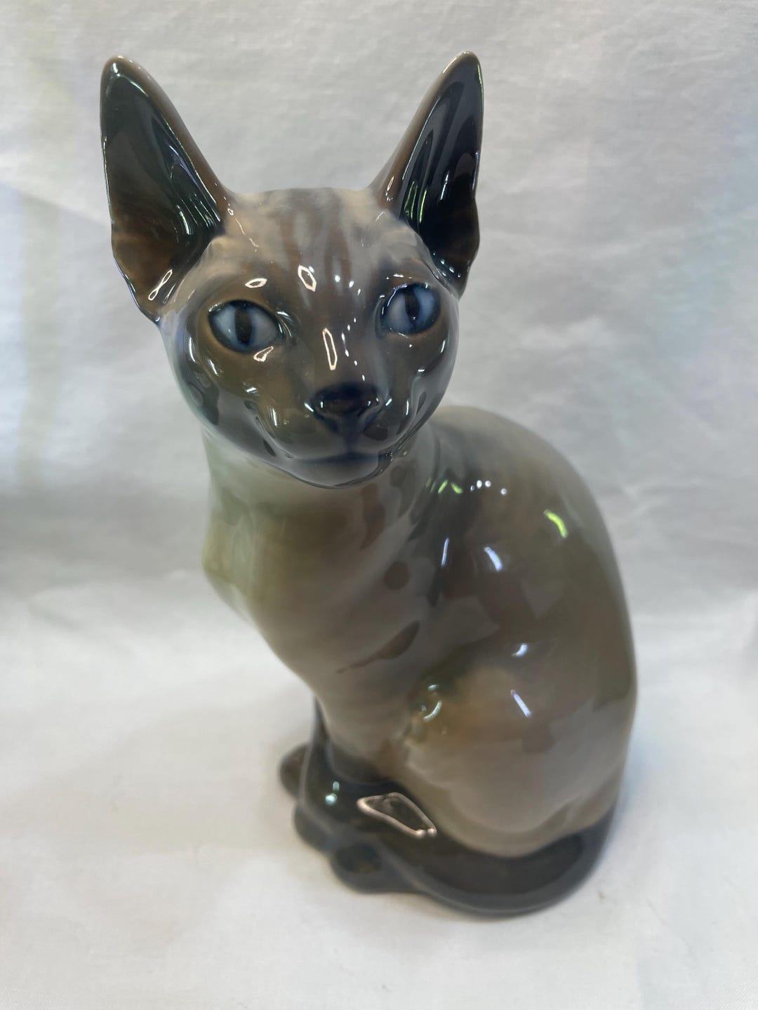 Royal Copenhagen Siamese Cat Designed by Theodor Madsen Model 142 - 7 3 ...