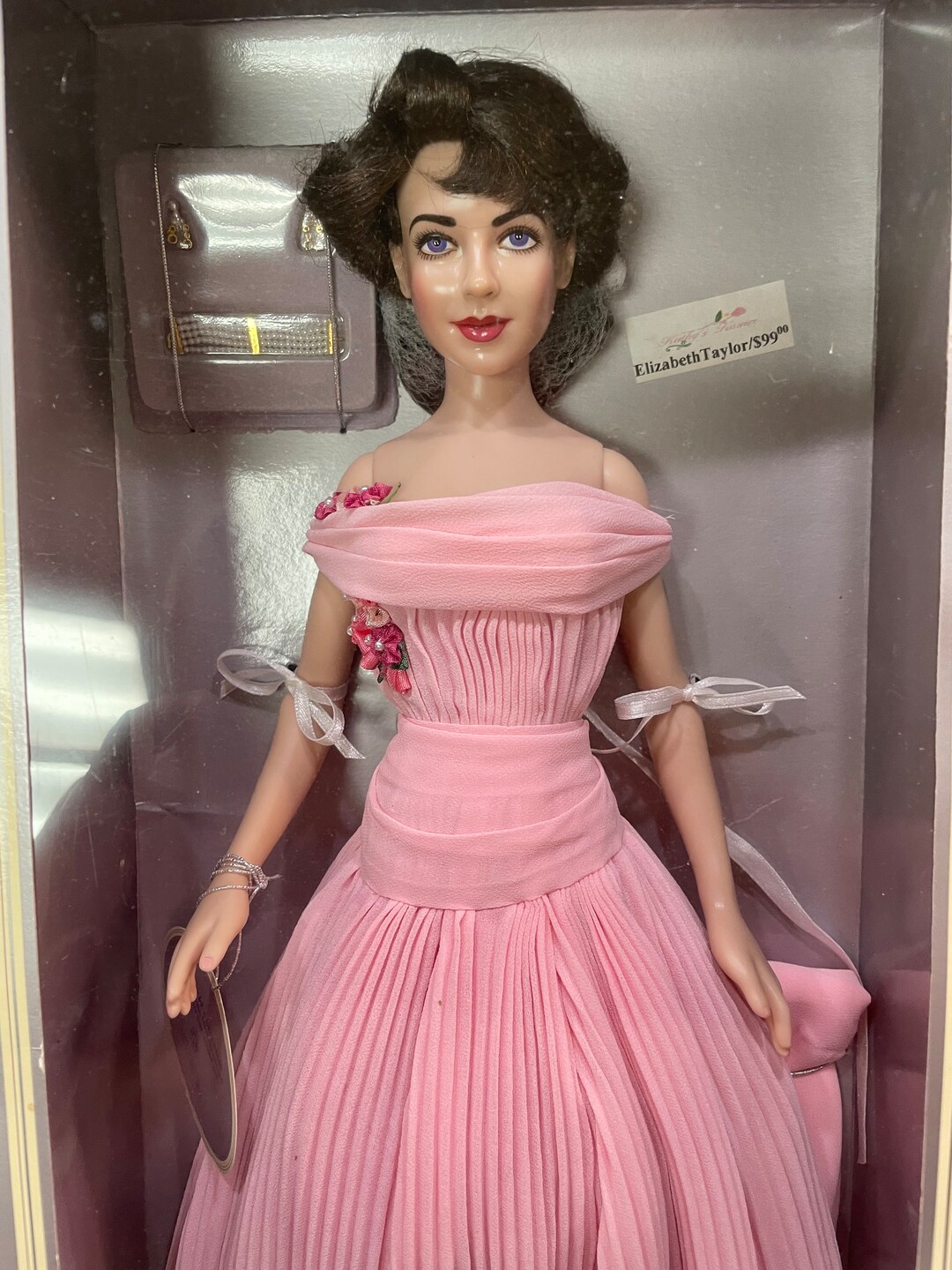 Franklin Mint Elizabeth Taylor Vinyl Portrait Doll in Box - Etsy