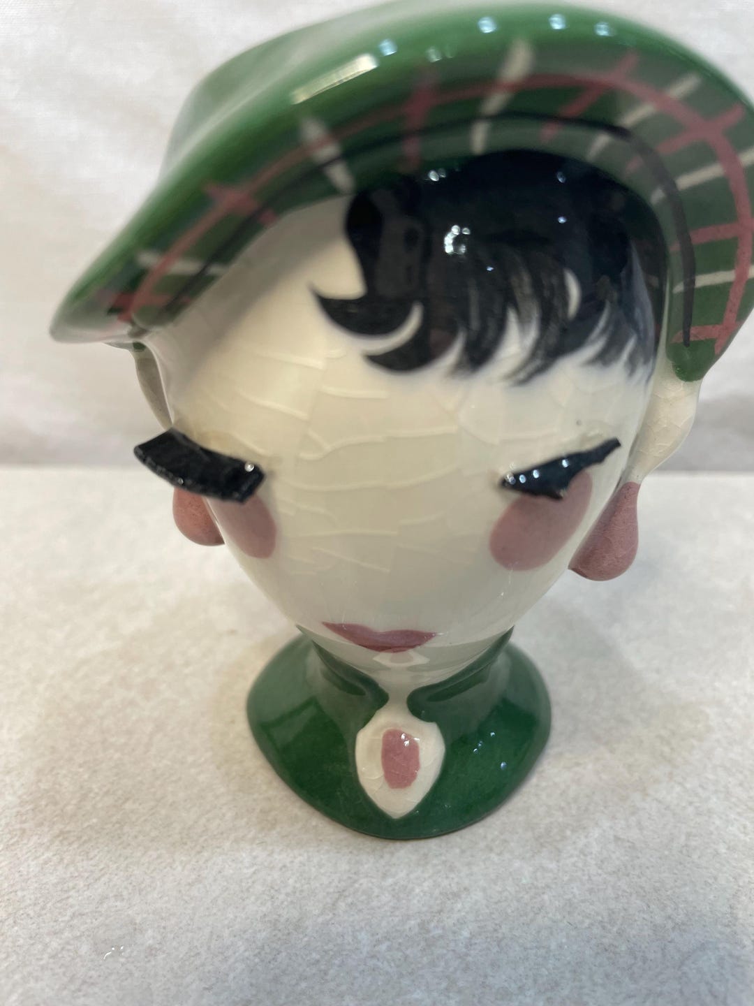 Vintage Lady Head Vase by Betty Lou Nichols - 3 1/2" - Etsy