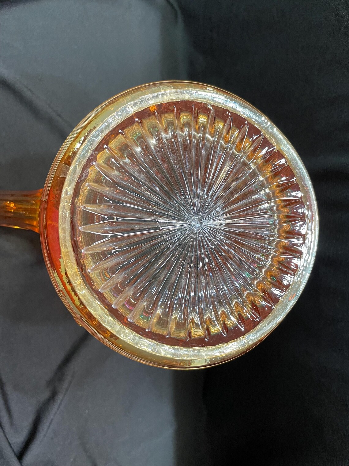 Vintage Imperial Luster or Open Rose Marigold Glass Water Set With 6 ...