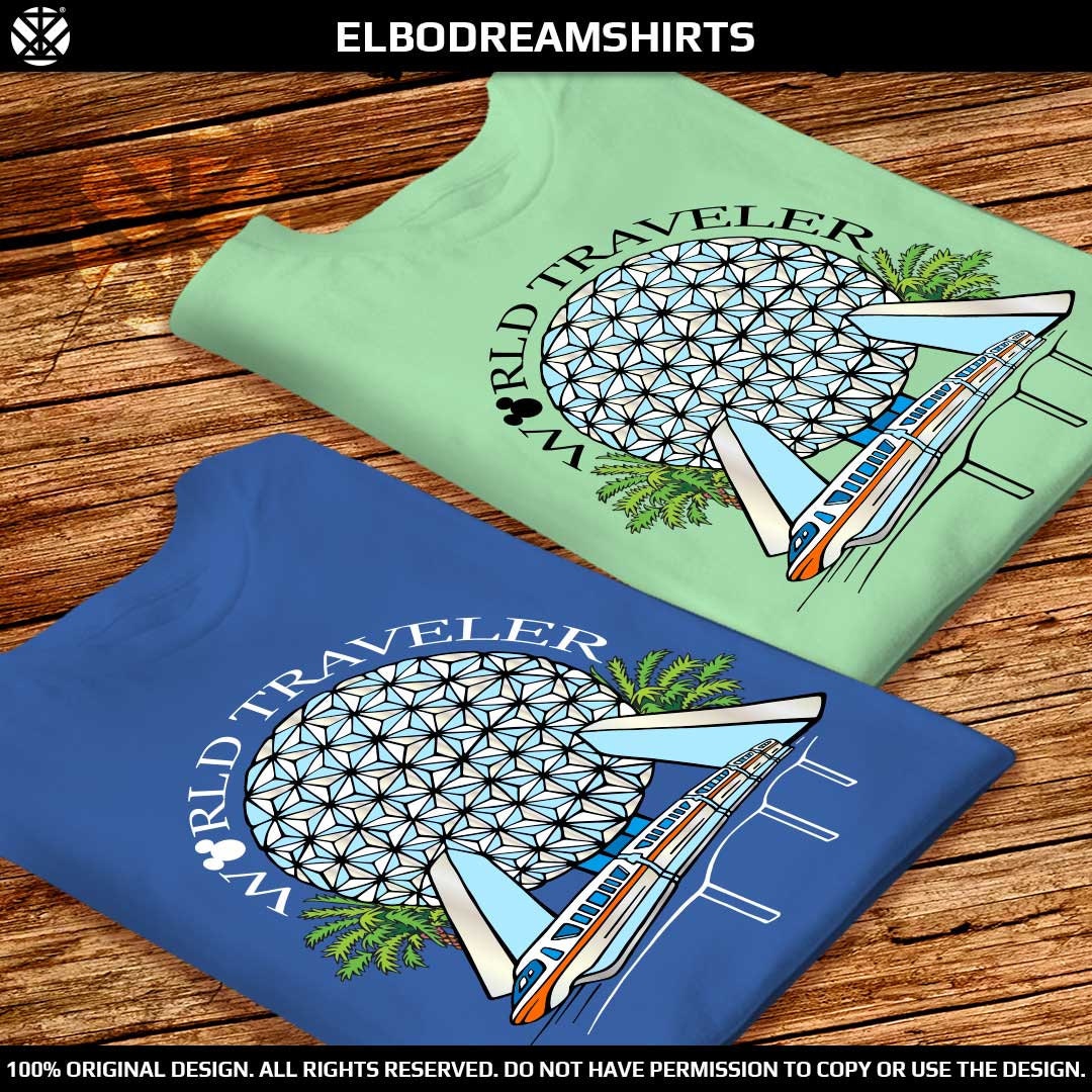 World Traveler Couple Shirts for Epcot 2024, Personalized Adventure ...