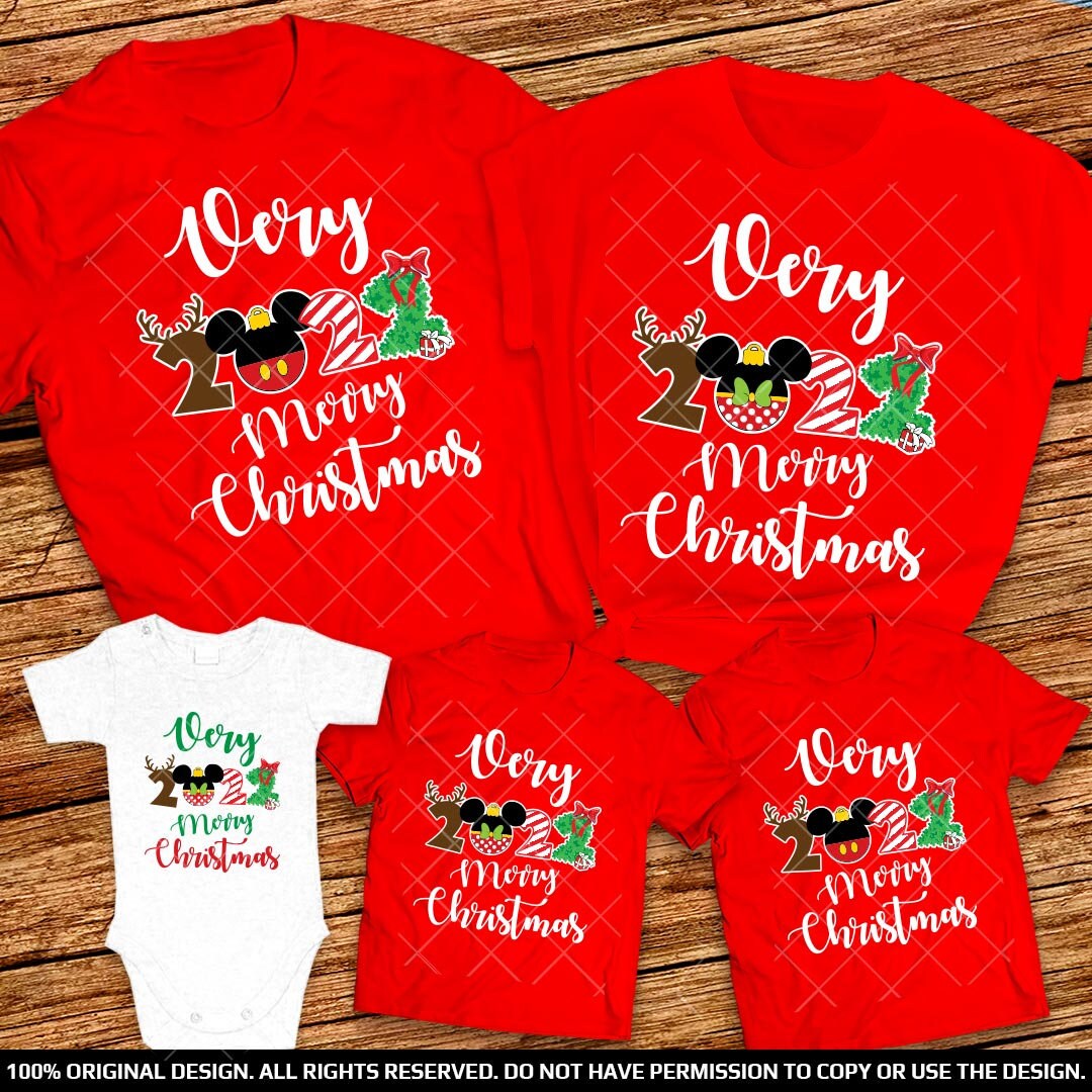 2022 Mickeys Very Merry Christmas Party Family Vacation Shirts sold by ...
