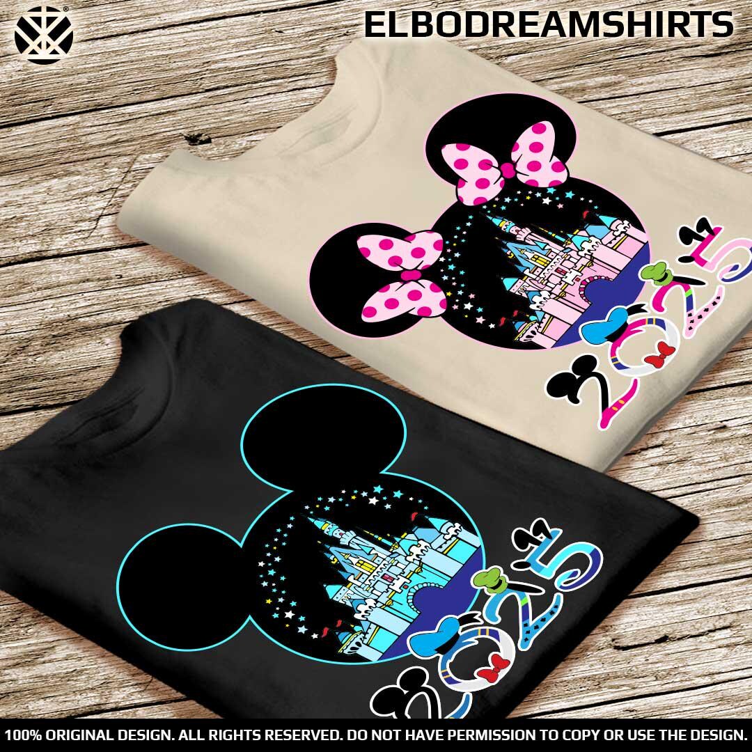 2025 Disney Family Vacation T-shirts Mickey Minne Head Family Trip 2025 ...