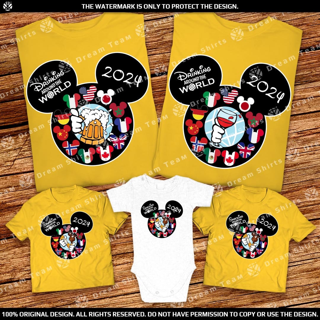 2024 Epcot Countries Drinking and Snacking Around the World Group ...