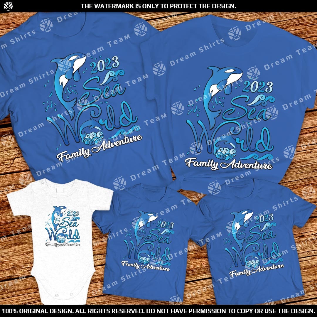 Personalised SeaWorld Family Adventure Shirts 2023 SeaWorld Orlando ...