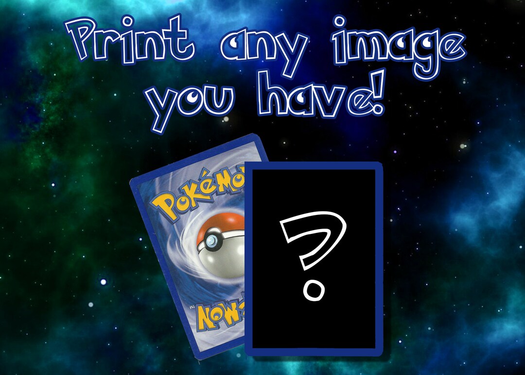 Custom Jumbo Holo Pokemon Cards - Etsy