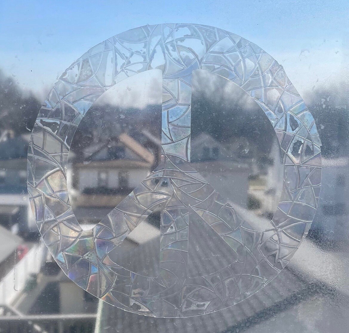 Set of Two (2) Peace Signs, Rainbow Maker Window Mirror Cling Sticker ...