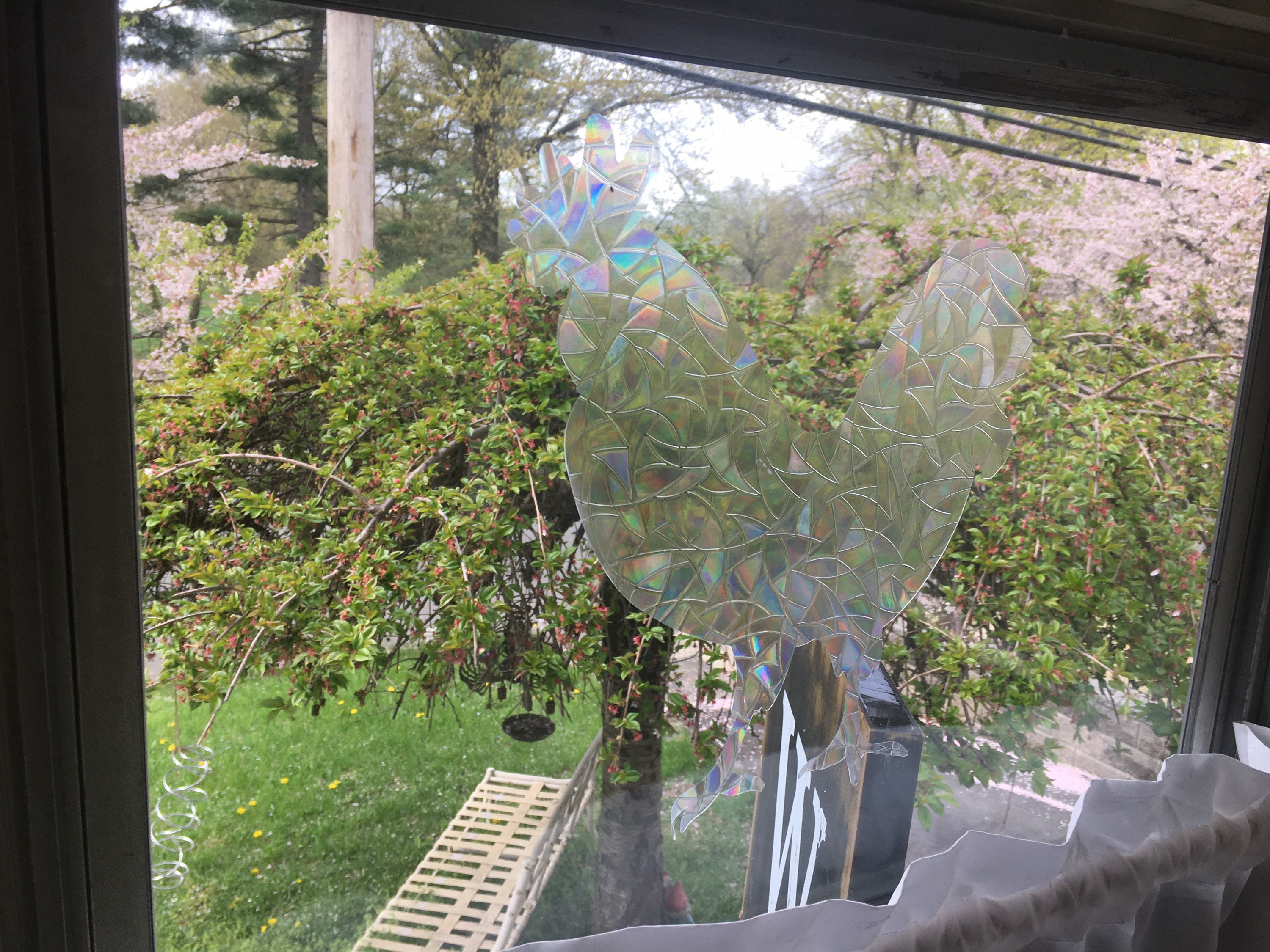 Extra Large Rooster Rainbow Maker Window Cling Sticker Decal | Etsy