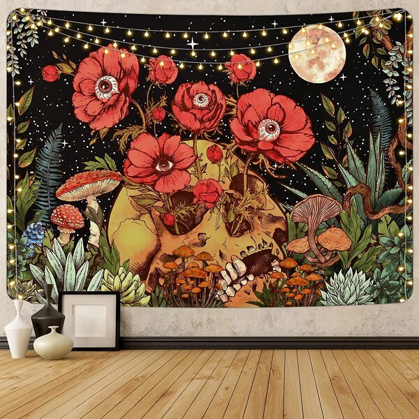 Psychedelic Tapestry - Etsy
