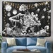 Skull Gothic Tapestry Horror Aesthetic Wall Hanging Gothic Witchcraft ...