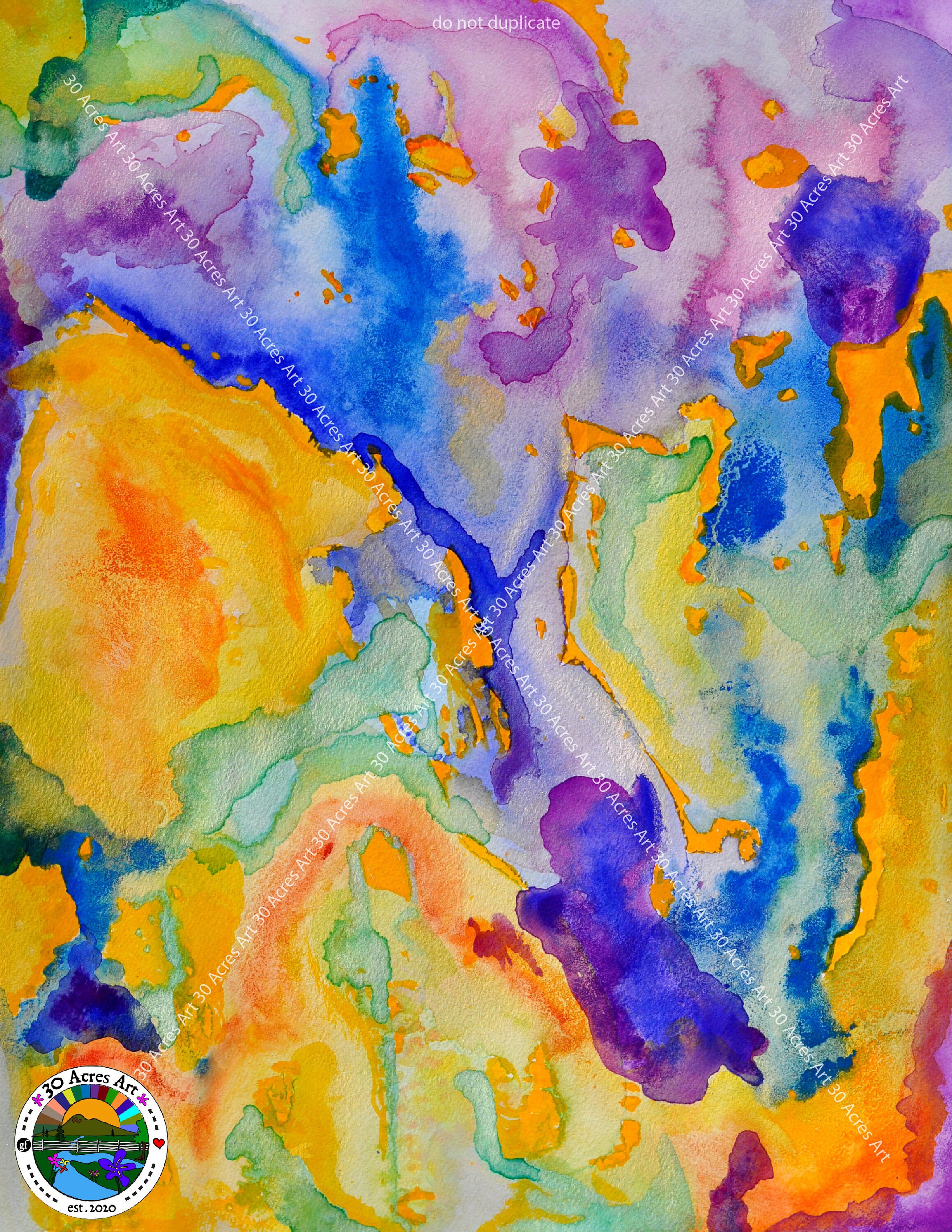 Abstract Tie Dye Poster Wall Art Digital Art 18x24 Jpeg - Etsy